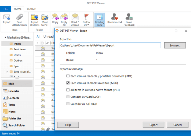 Open PST file without Microsoft Outlook with OST PST Viewer Open PST file without Microsoft Outlook with OST PST Viewer